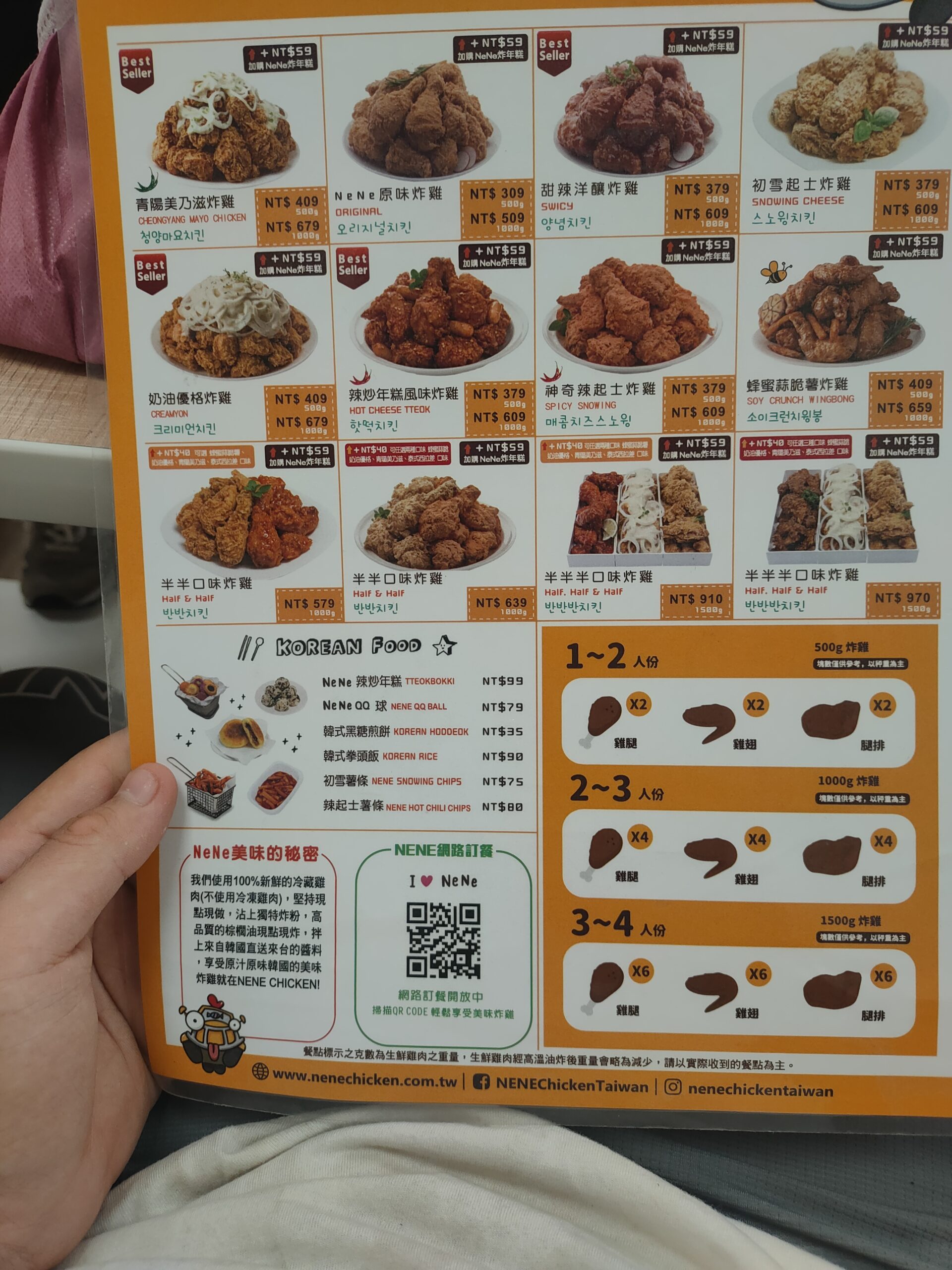 No.1 Korean fried chicke-Nene Chicken(Sanchong Culture store) - Taiwan ...